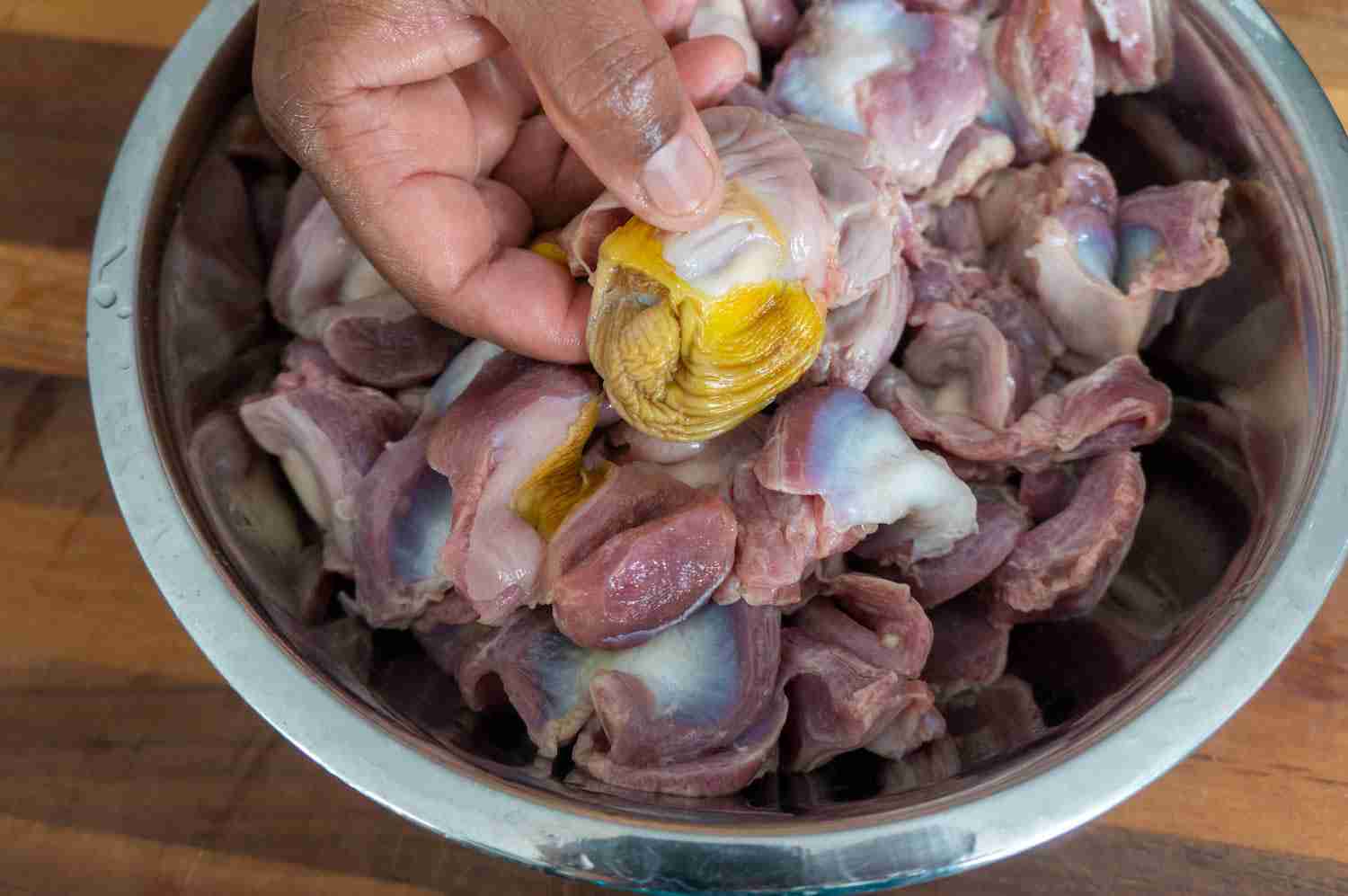 Braised Chicken Gizzards With Onions