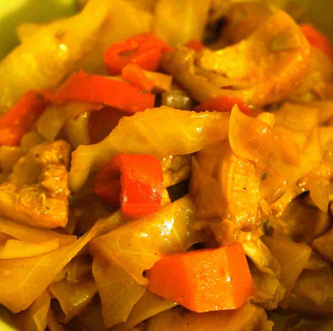 Conch With Cabbage Stew