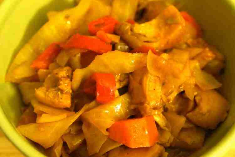 Conch Meat with Butternut Squash and Snow Peas | Caribbean Green Living