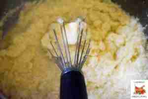 Cheesy And Spicy Millet Grits With Cod Fish