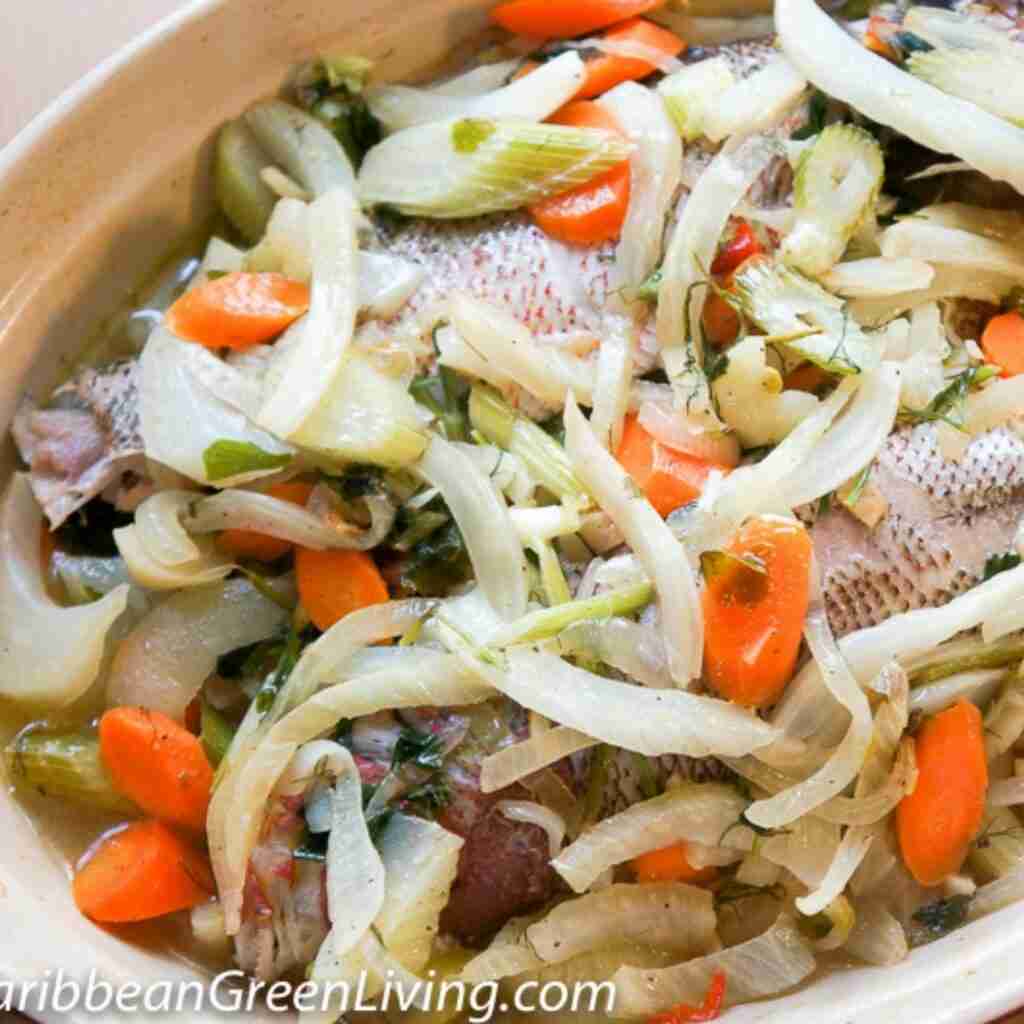 Chicken With Okra And Djon-Djon